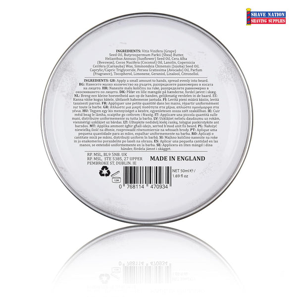 Dapper Dan Beard Balm-White Tin | Shave Nation Shaving Supplies®