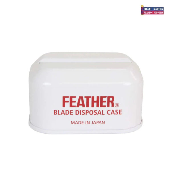Feather Double Edge Safety Razor Blade Disposal Case | Shave Nation ...