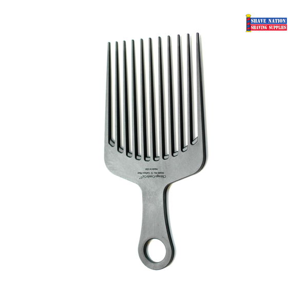 Chicago Comb No. 12 Carbon Fiber Pick | Shave Nation Shaving Supplies®