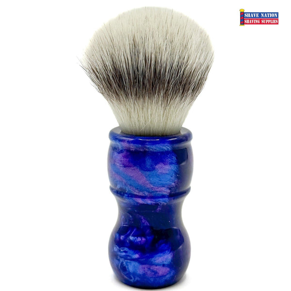 Parker Synthetic Shaving Brush with Blue Handle | Shave Nation Shaving ...