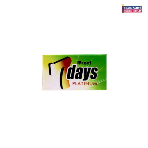 Treet 7 Days Platinum DE Blades 5 Pack | Shave Nation Shaving Supplies®