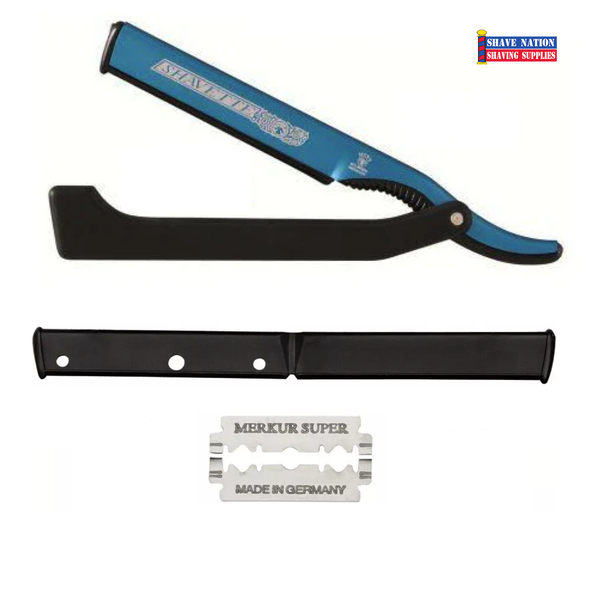 Dovo Replaceable Blade Shavette type Straight Razor Blue | Shave Nation ...