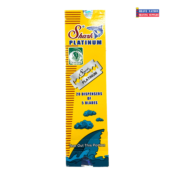 Shark Super Chrome Double Edge DE Razor Blades 100 Ct. | Shave Nation ...