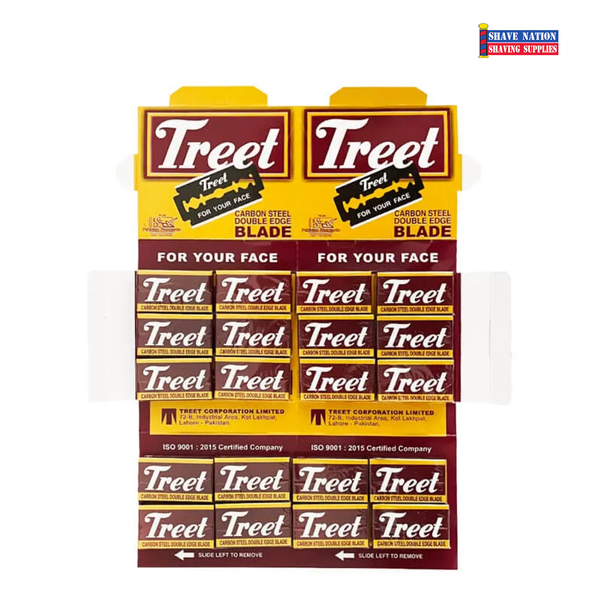 Treet Black Carbon Double Edge DE Razor Blades 10 Pk. | Shave Nation ...