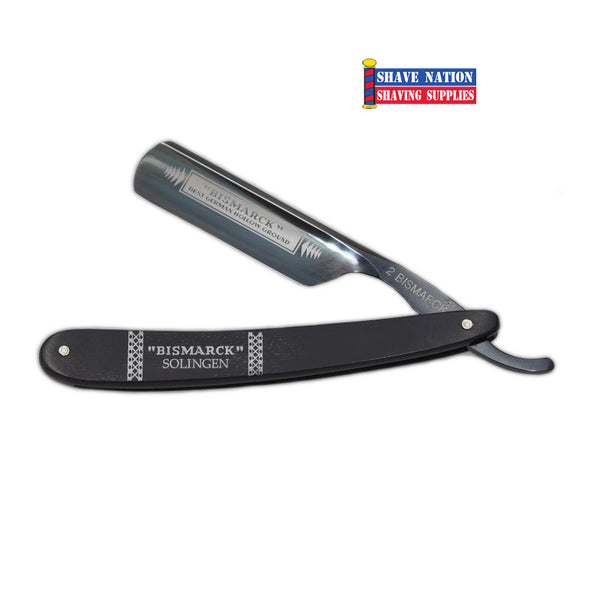 Dovo Bismarck 6/8 Black Straight Razor with Ebony Handles | Shave ...
