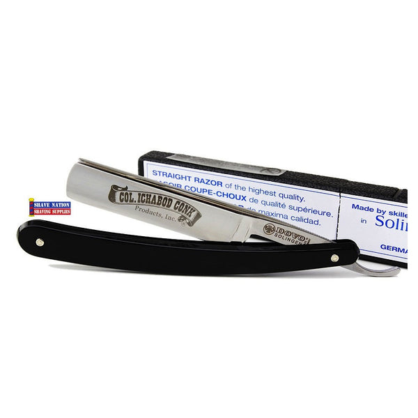 Dovo-Colonel Conk Folding Straight Razor 5/8 Blade with Black Handles ...