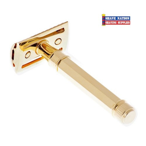Edwin Jagger DE89811GBL Gold Octagon DE Safety Razor | Shave Nation ...