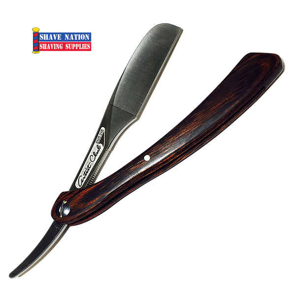 Feather DX Wood Handle Artist Club Folding Straight Razor | Shave ...