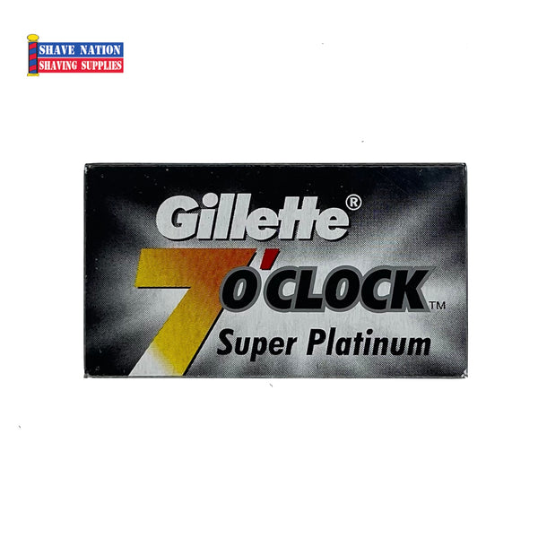 Gillette 7 O'Clock Double Edge DE Razor Blades 5Pk. Black | Shave ...