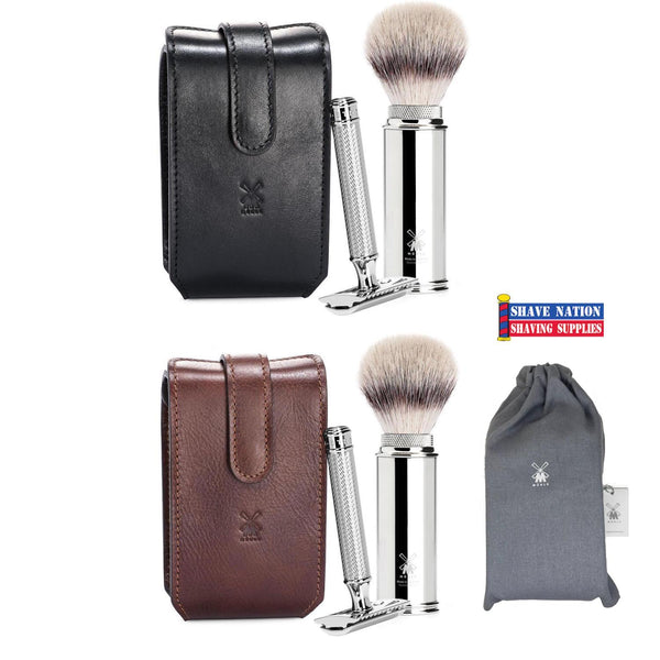 MUHLE R89 Razor and Shaving Brush Travel Set | Shave Nation Shaving ...