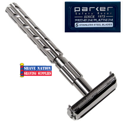 Parker 22R Butterfly Double Edge DE Safety Razor | Shave Nation Shaving ...