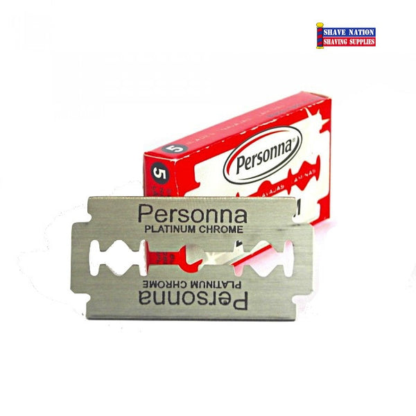 Personna Red Israeli Double Edge DE Razor Blades 5Pk | Shave Nation ...