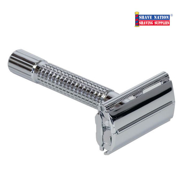 Timor Butterfly Double Edge Safety Razor Polished Shiny Chrome | Shave ...