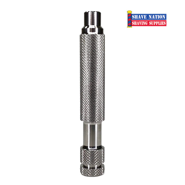 Alpha 316L Stainless Steel Safety Razor Handle | Shave Nation Shaving ...
