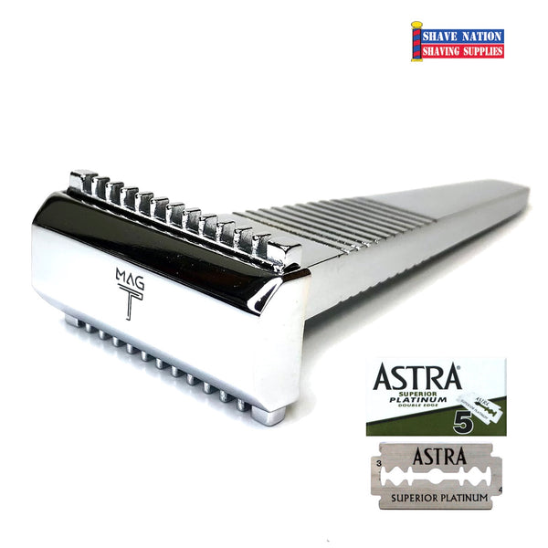 MAG T Delta Magnetic Open Comb Razor | Shave Nation Shaving Supplies®