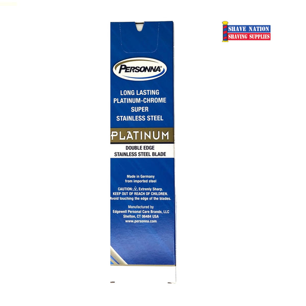 Personna Platinum Double Edge DE Razor Blades 200 Ct. | Shave Nation ...